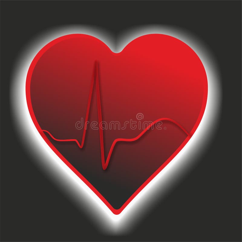 Heart stock illustration. Illustration of health, cardioid - 59589391