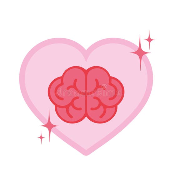 Heart Mind Brain stock vector. Illustration of emotion - 367437044