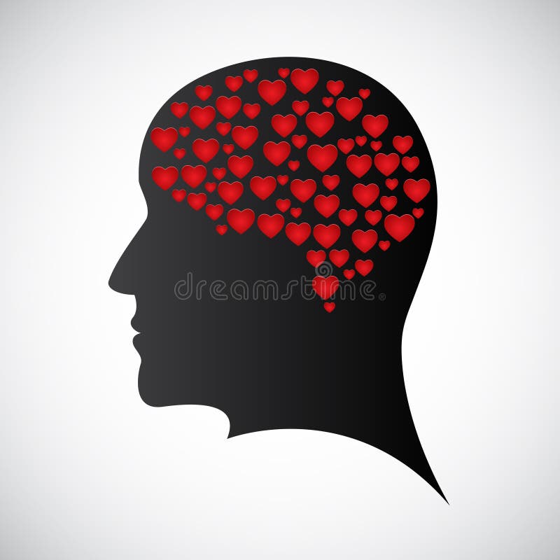 Heart mind stock vector. Illustration of graphic, human - 36382916