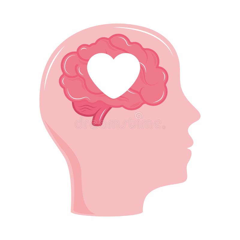 Heart mind thoughts stock illustration. Illustration of feelings ...