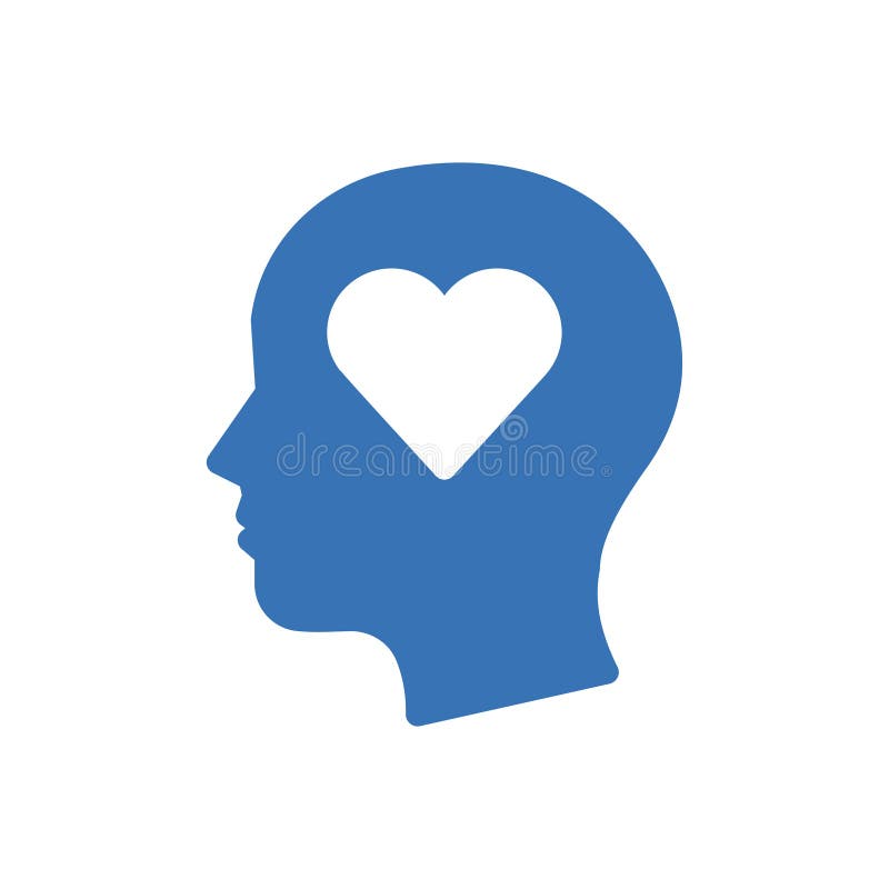 Heart mind stock vector. Illustration of intelligence - 212460063