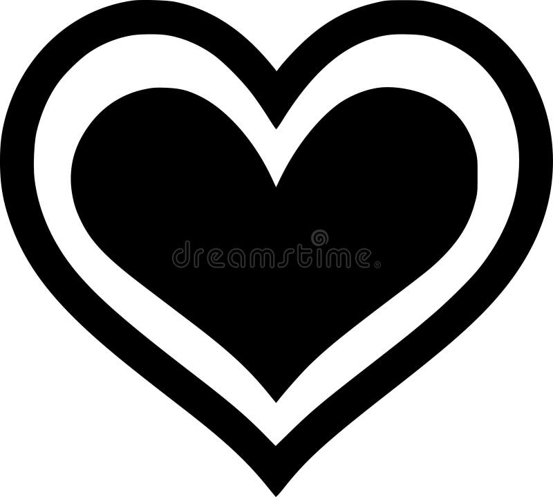 Heart - Minimalist and Flat Logo - Vector Illustration Stock Vector ...