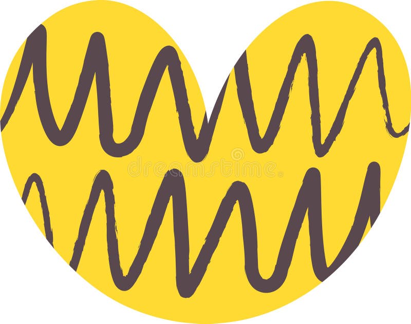 Heart with Modern Lines Pattern Stock Vector - Illustration of trendy ...