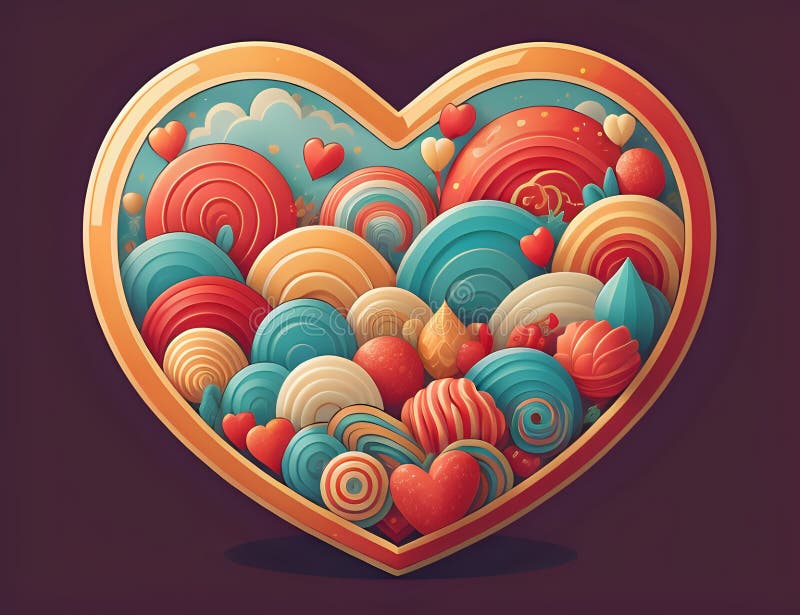 Heart multicolor icon stock image. Image of organ, icon - 293851707