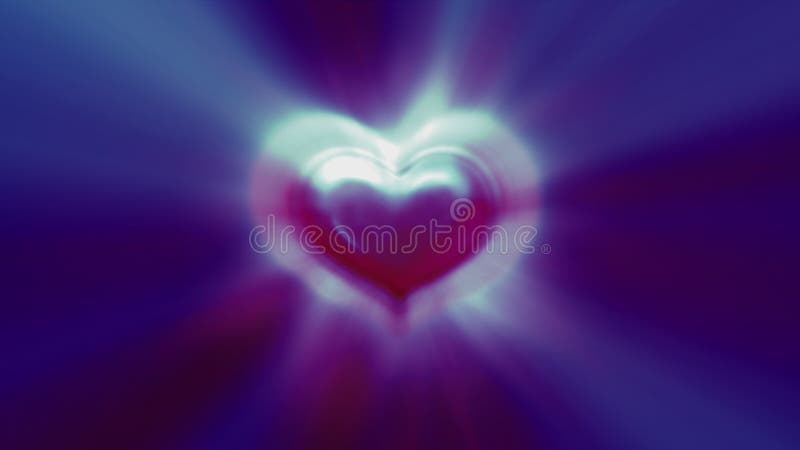 Heart Neon Glow light ray stock illustration. Illustration of frame ...