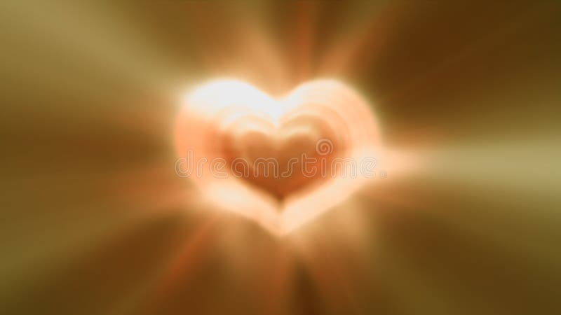 Heart Neon Glow light ray stock illustration. Illustration of holiday ...