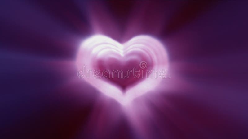 Heart Neon Glow light ray stock illustration. Illustration of passion ...