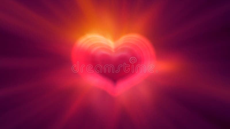 Heart Neon Glow light ray stock illustration. Illustration of graphic ...