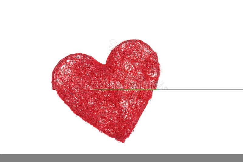 Heart in net stock image. Image of lonely, concept, heart - 3947843