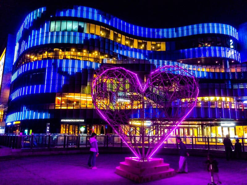 Heart night editorial image. Image of purple, life, night - 103617000