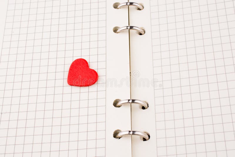 Heart on a notebook stock photo. Image of memo, love - 67461252