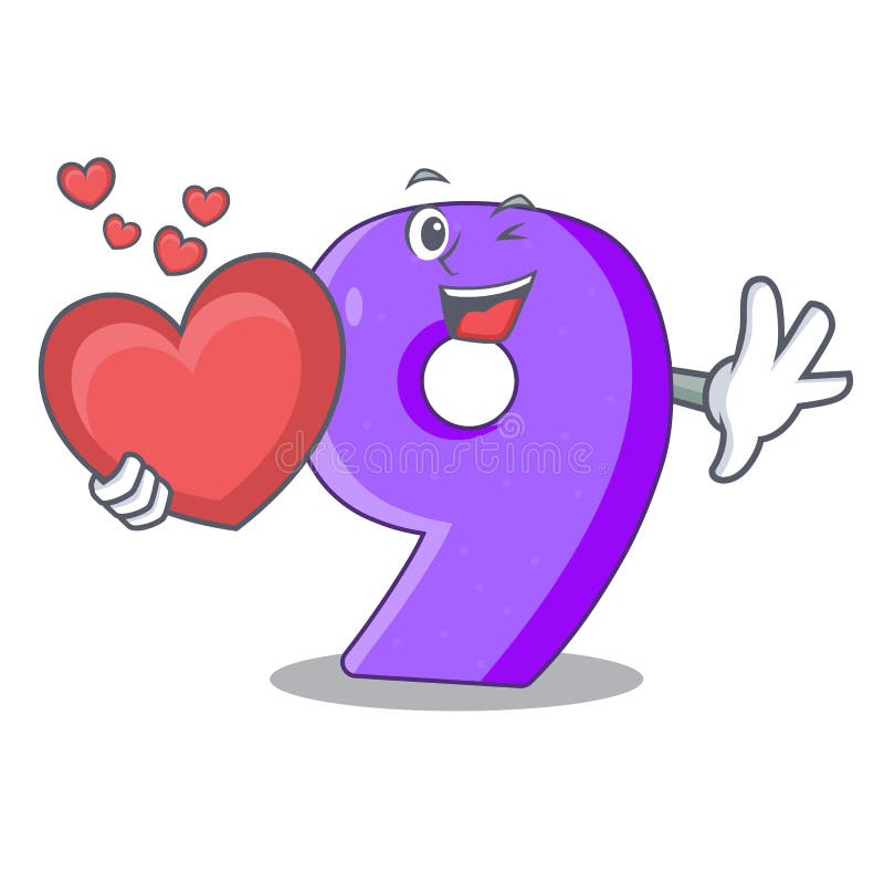 Nine heart, vector stock vector. Illustration of love - 3973009