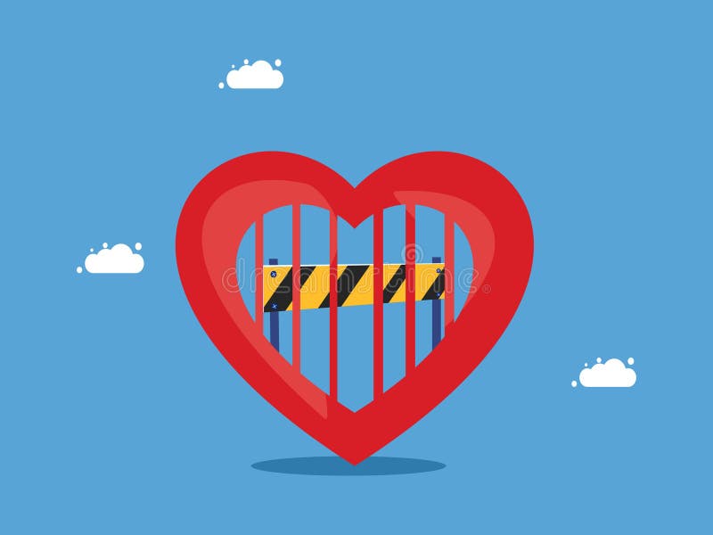 Heart Obstruction Block The Heart Stock Vector Illustration Of Friendship Prisoner 276298364