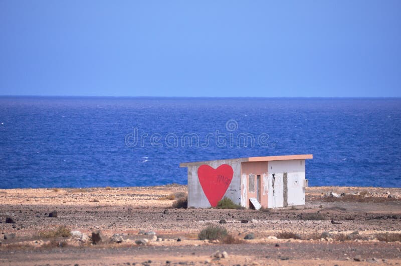Heart and ocean stock image. Image of house, sunlight - 101700701