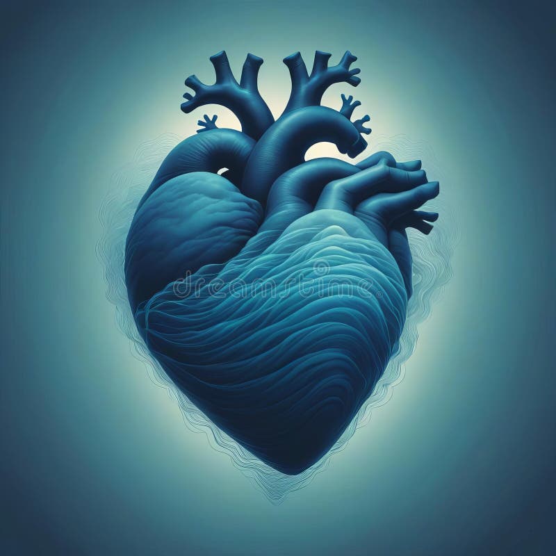 A Heart from Ocean Waves stock illustration. Illustration of wonders ...