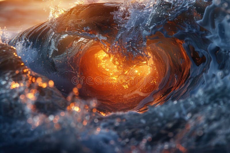 Heart of the Ocean Ocean Waves Art Stock Photo - Image of fantasy ...