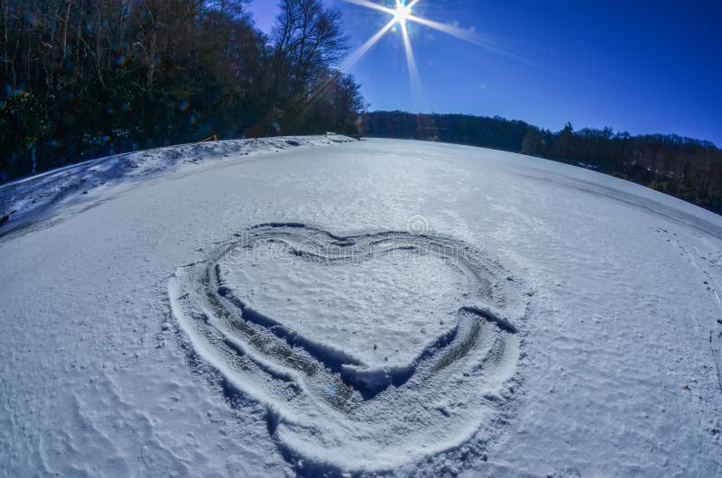 Snow heart stock image. Image of frozen, winter, arctic - 23049141