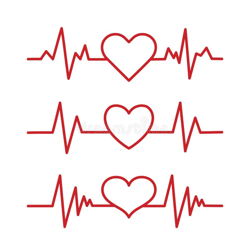 Heart Pace Line with Heart Shape. Cardiology Clinic Logo. Abstract ECG ... Heart Pace Line with Heart Shape. Cardiology Clinic Logo. Abstract ECG ...