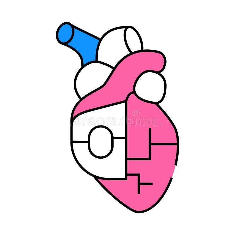 Heart Pacemaker Sign Icon Color Illustration Stock Vector ... Heart Pacemaker Sign Icon Color Illustration Stock Vector ...