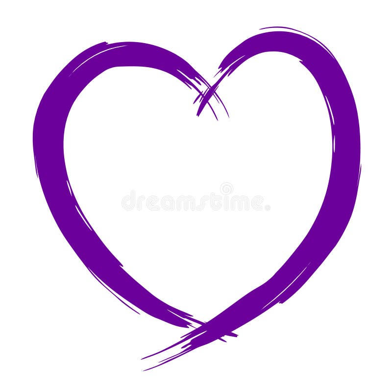 Heart. Heart Painted with Strokes of Paint. Background for Card Design ...