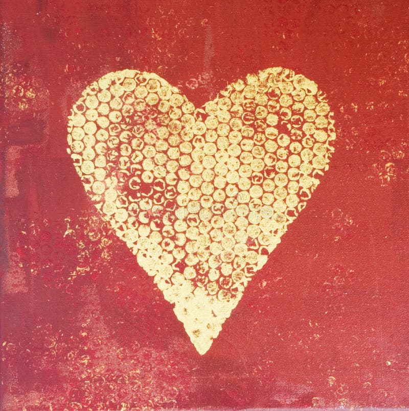 Heart Painting stock illustration. Illustration of brush - 3006271