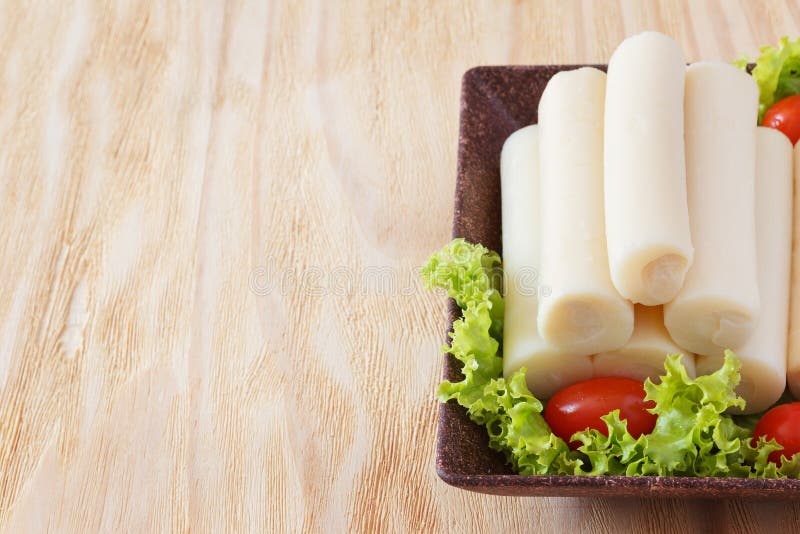 Heart of Palm (palmito) with Cherry Tomato Stock Photo - Image of heart ...