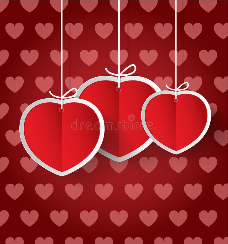 Heart Paper Sticker stock vector. Illustration of happy - 46611147