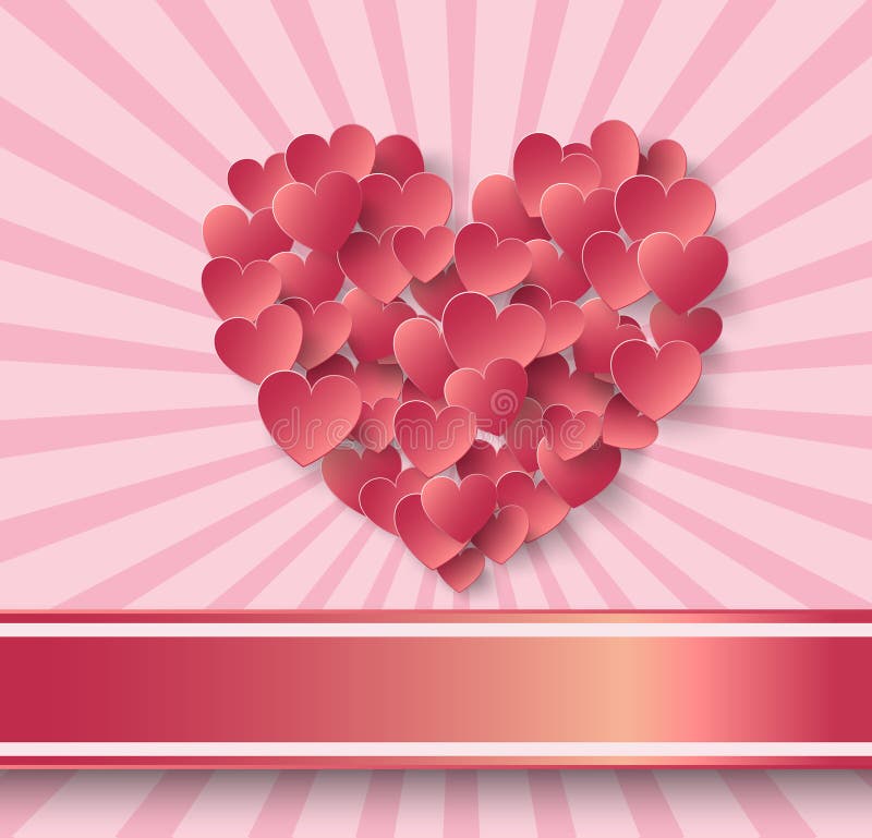 Heart Paper Sticker stock vector. Illustration of present - 46611190