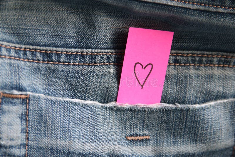 Heart on a Paper Tag. Happy Birthday Background Stock Photo - Image of ...