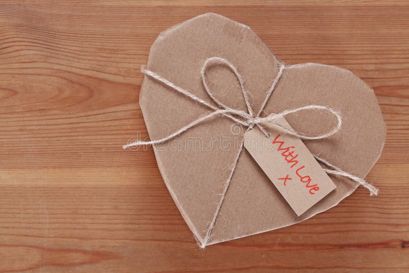 Heart Parcel Sent with Love Stock Photo - Image of post, love: 28272330