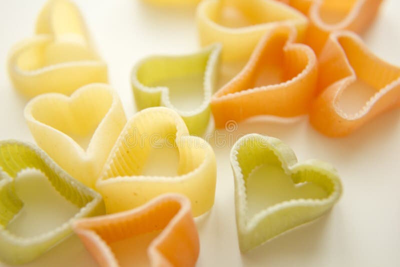 Heart pasta stock image. Image of isolated, spaghetti - 32315329