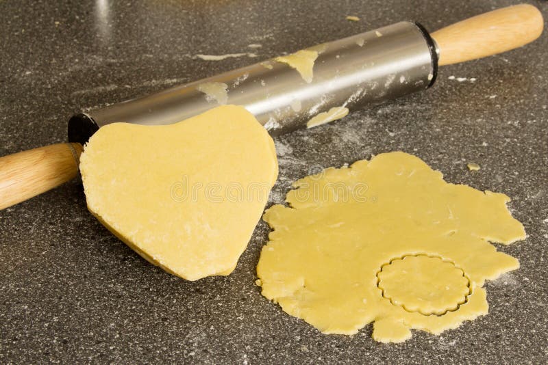 Heart pastry stock image. Image of rolling, baking, christmas - 22299927