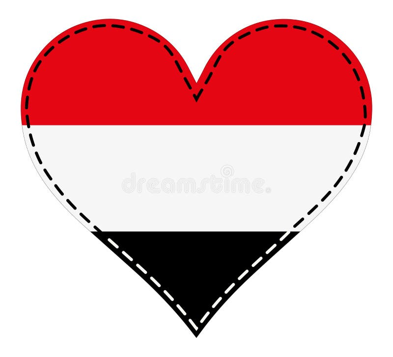 Heart in Patchwork Flag of Yemen Stock Vector - Illustration of nation ... Heart in Patchwork Flag of Yemen Stock Vector - Illustration of nation ...