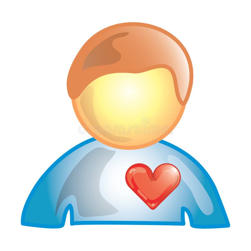 Heart patient icon stock vector. Illustration of symbol - 650957