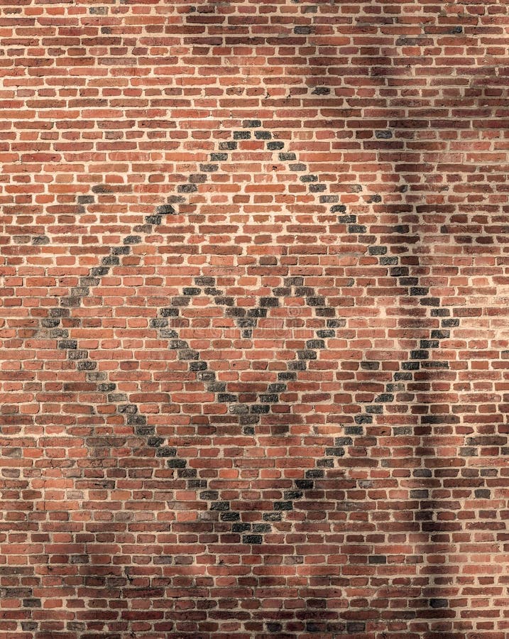 Heart Pattern in a Brick Wall Stock Photo - Image of brick, diamond ...