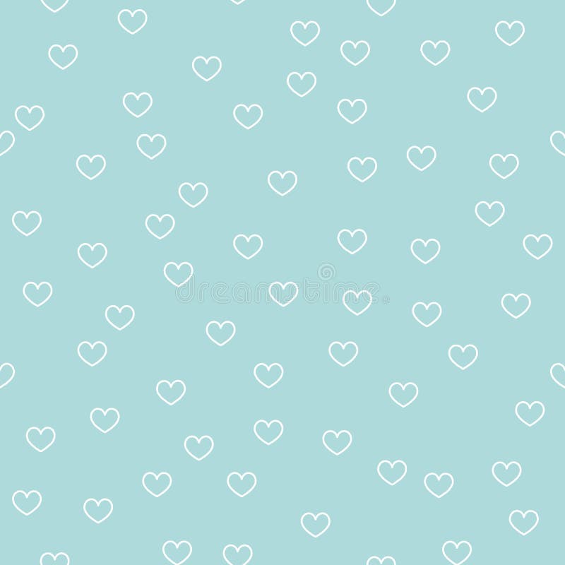 Heart Pattern Design with Simple Outline Hearts Background Stock Vector ...