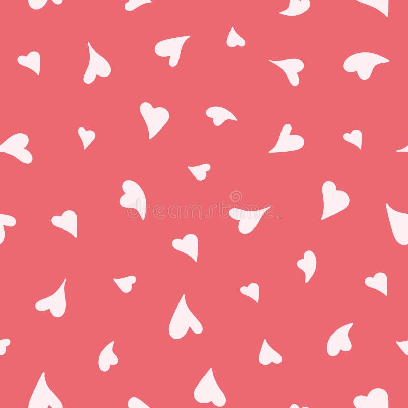 Heart Pattern Design. Tossed Vector Seamless Repeat Ideal for ...