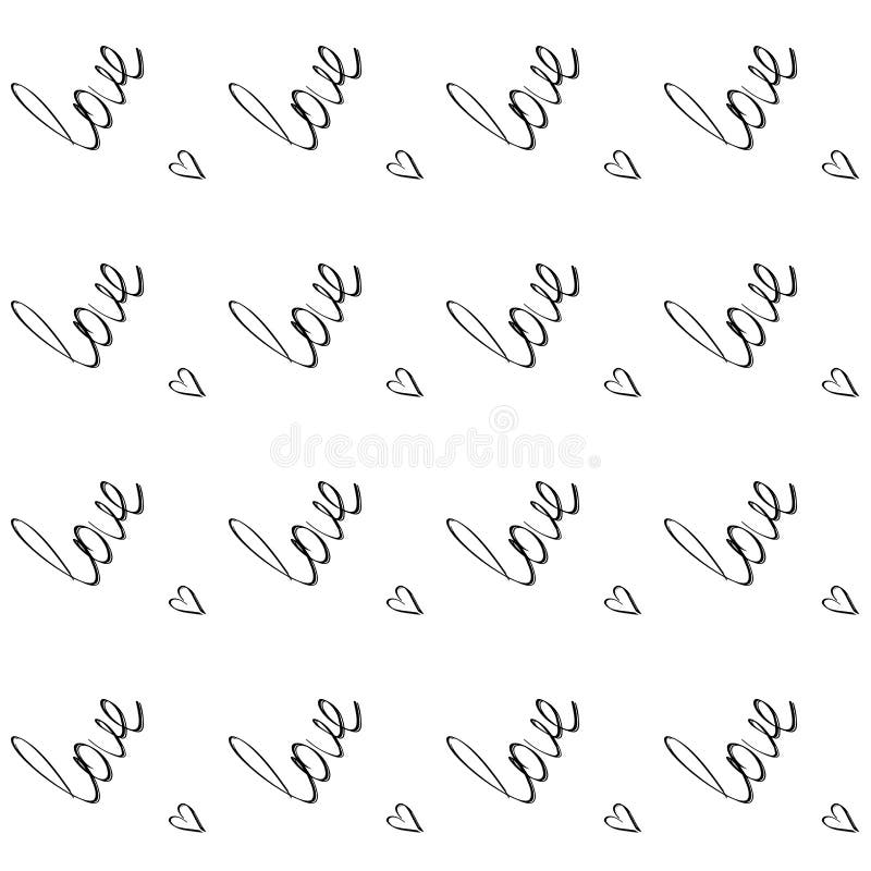 Heart Pattern Illustration for Textile, Postcards or Print Stock Vector ...