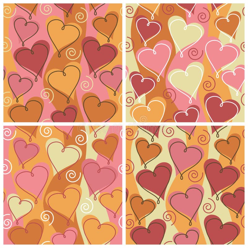 Heart Pattern, Kids Birthday Stock Vector - Illustration of shower ...