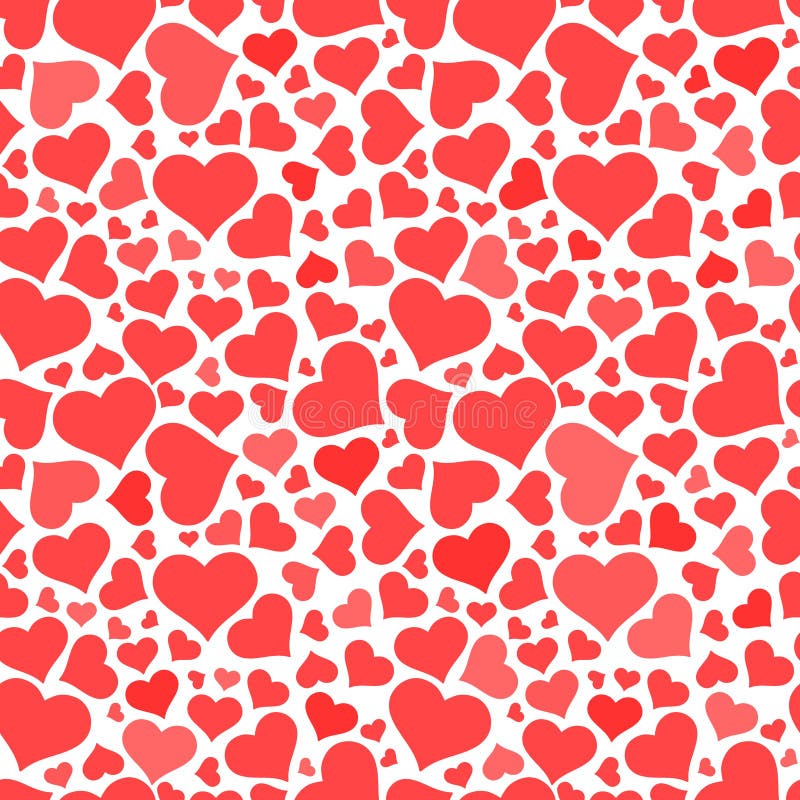 Heart Pattern - Red Hearts Vector Stock Vector - Illustration of ...