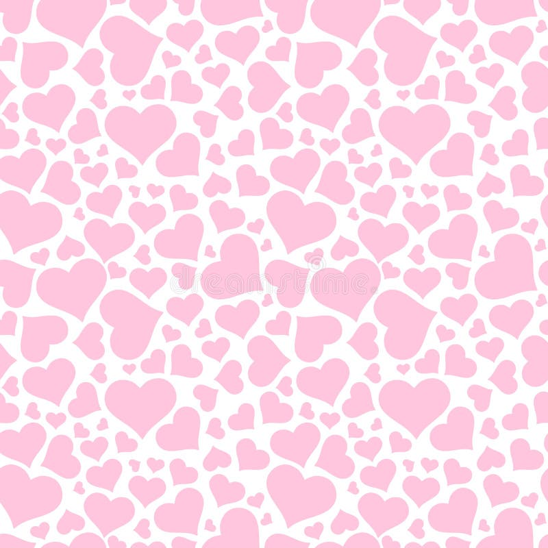 Heart Pattern - Seamless Hearts Vector Stock Vector - Illustration of ...
