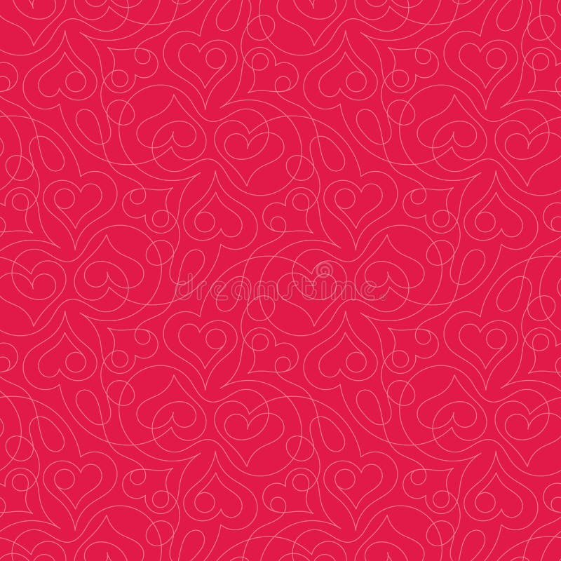 Heart pattern stock vector. Illustration of decor, decorative - 48816204