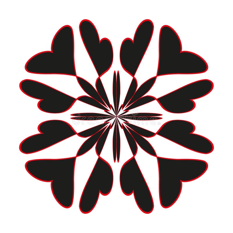 Red Floral Heart Pattern Stock Illustrations – 40,903 Red Floral Heart Pattern Stock ...