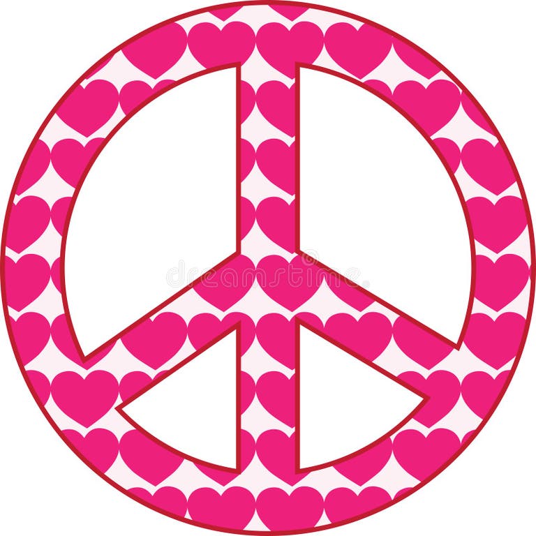 Heart Peace Sign stock vector. Illustration of pattern - 13291719