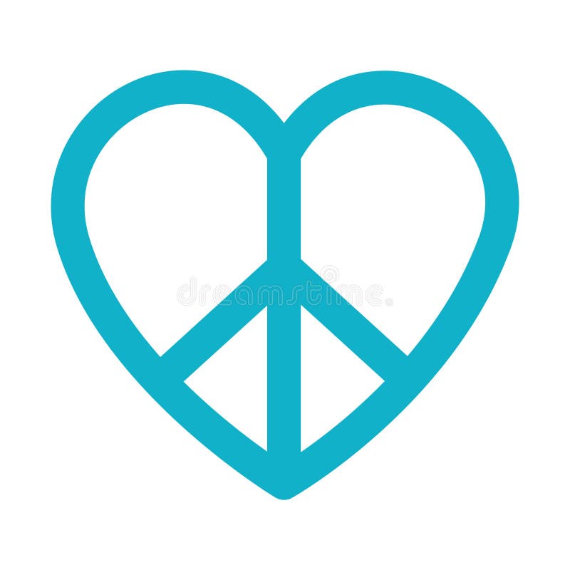 Heart Peace Sign stock vector. Illustration of pattern - 13291719