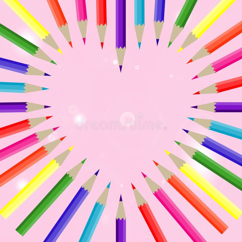 Heart - Pencil Scribble Sketch Drawing in Pink on White Background ...
