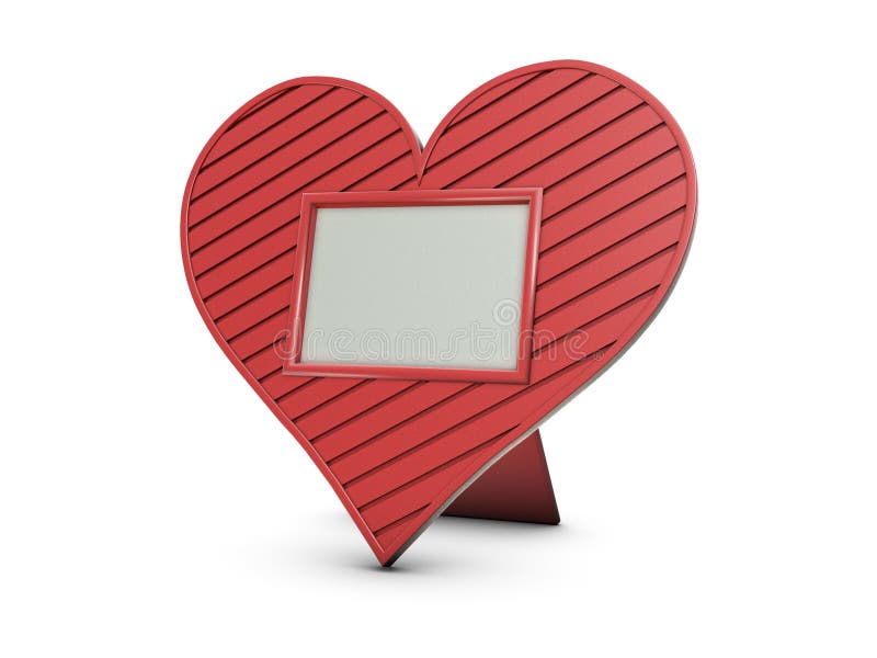 Heart photo frame stock illustration. Illustration of present - 11733071