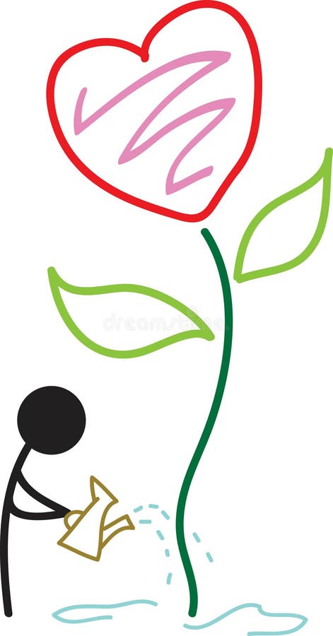 Heart plant stock vector. Illustration of artwork, colour - 14656178