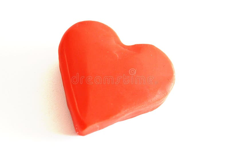 Plasticine heart stock image. Image of valentine, hand - 25060955