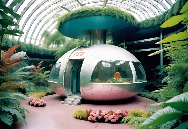 In the Heart of a Plush Post-modern Teleportation Station Stock ...